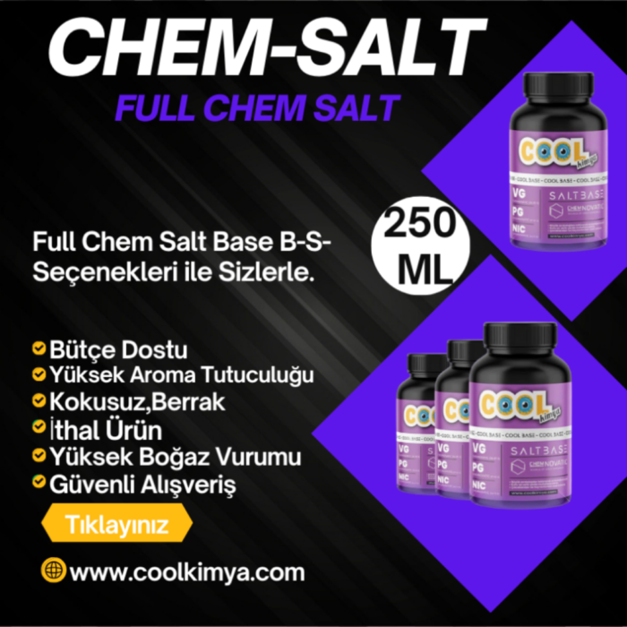 Salt Gliserin - 250 Ml - Cool Kimya