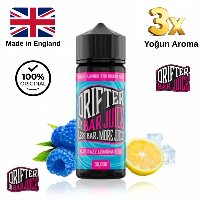 Drifter Bar Blue Razz Lemonade Ice Dıy Kit Aroma - Cool Kimya