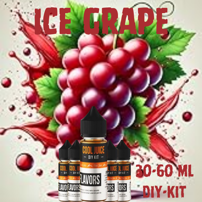 Grape Ice 30-60-100 ML Diy Kit Aroma - Cool Kimya