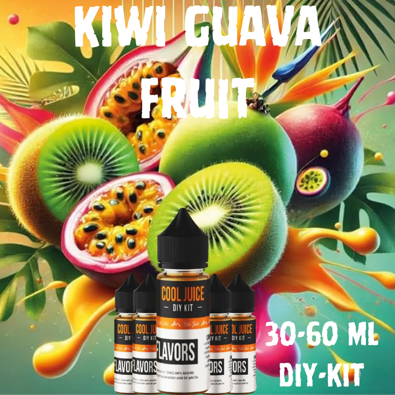 Kiwi Guava 30-60-100 ML Diy Kit Aroma - Cool Kimya